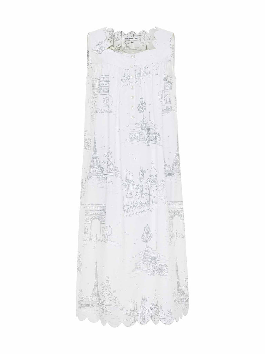Paris Gathered Nightgown – Heidi Carey