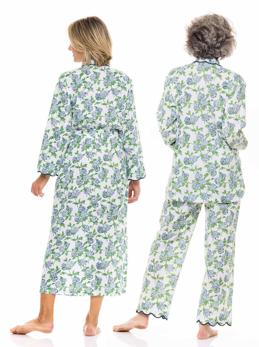 Hydrangea Bundle: Classic Robe + Pajamas – Heidi Carey