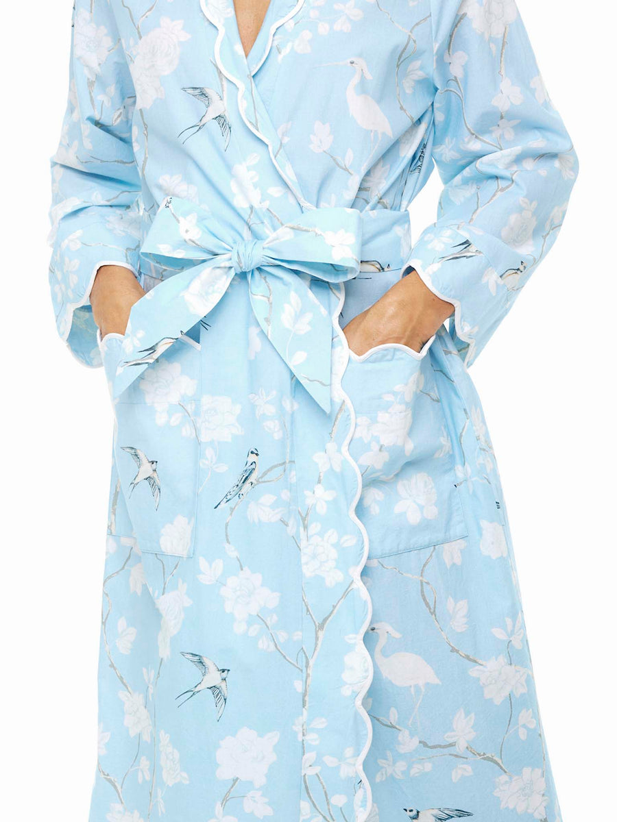 Pale Blue Gardenia Classic Robe – Heidi Carey