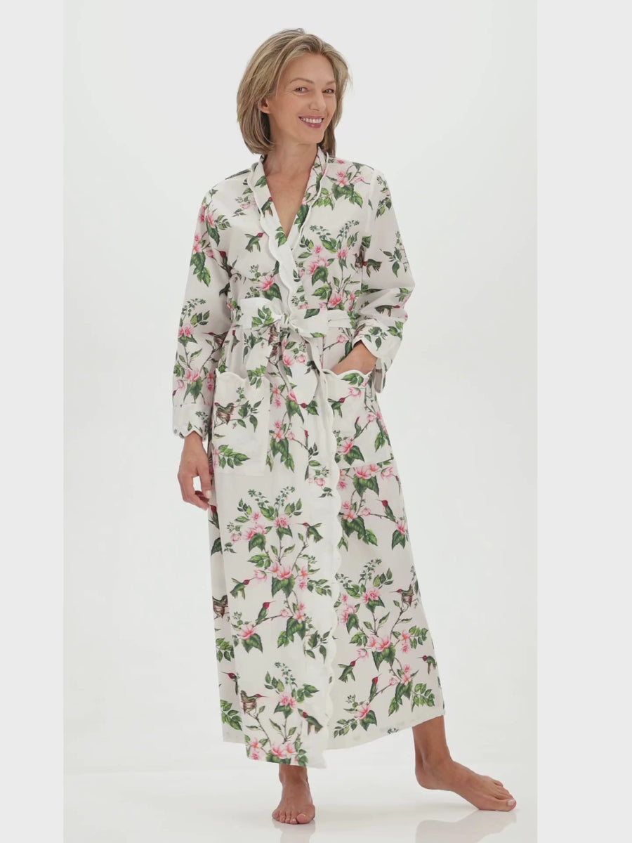 White Hummingbird Classic Robe – Heidi Carey