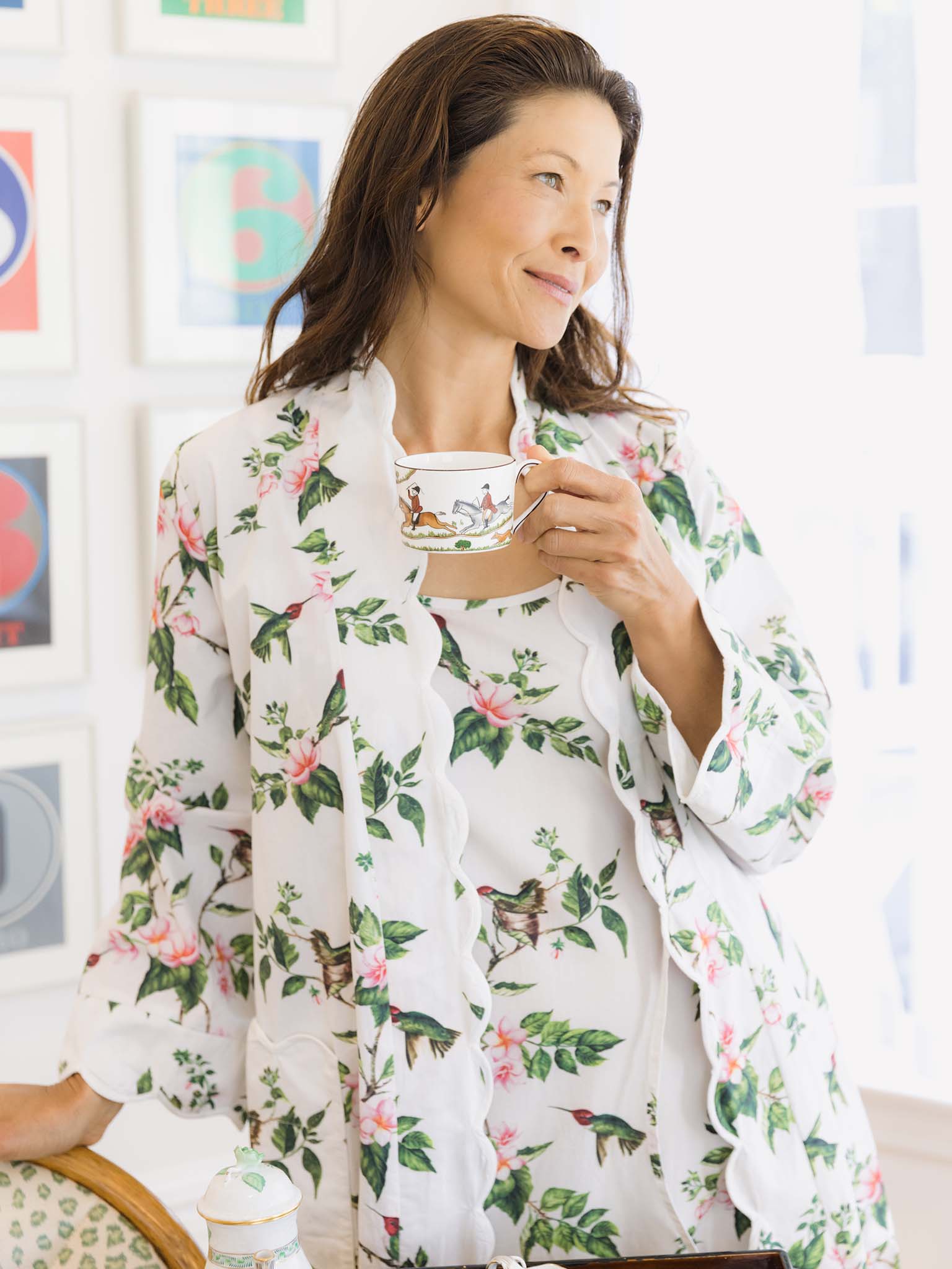 White Hummingbird Classic Robe – Heidi Carey