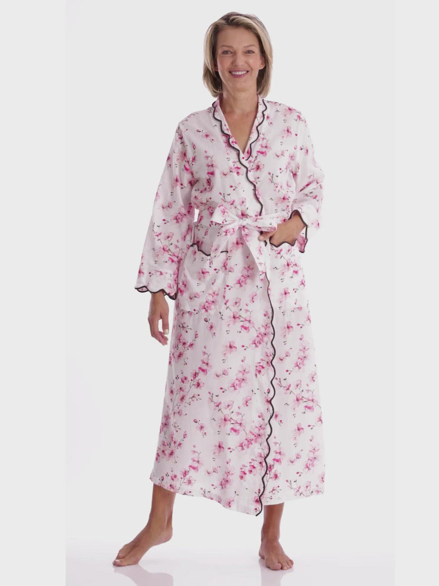 Cherry Blossom Classic Robe – Heidi Carey