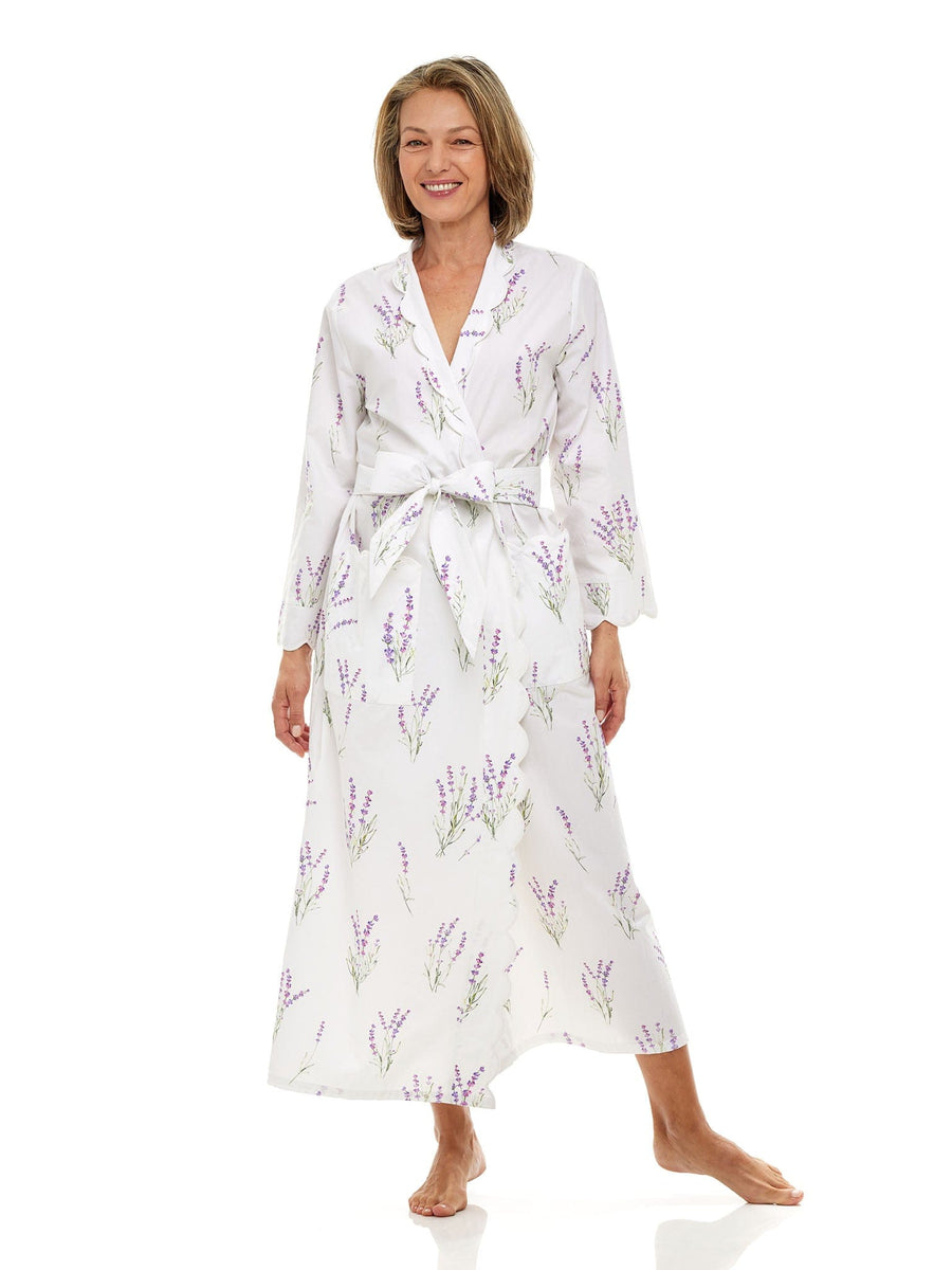 Lavender Print Classic Robe – Heidi Carey